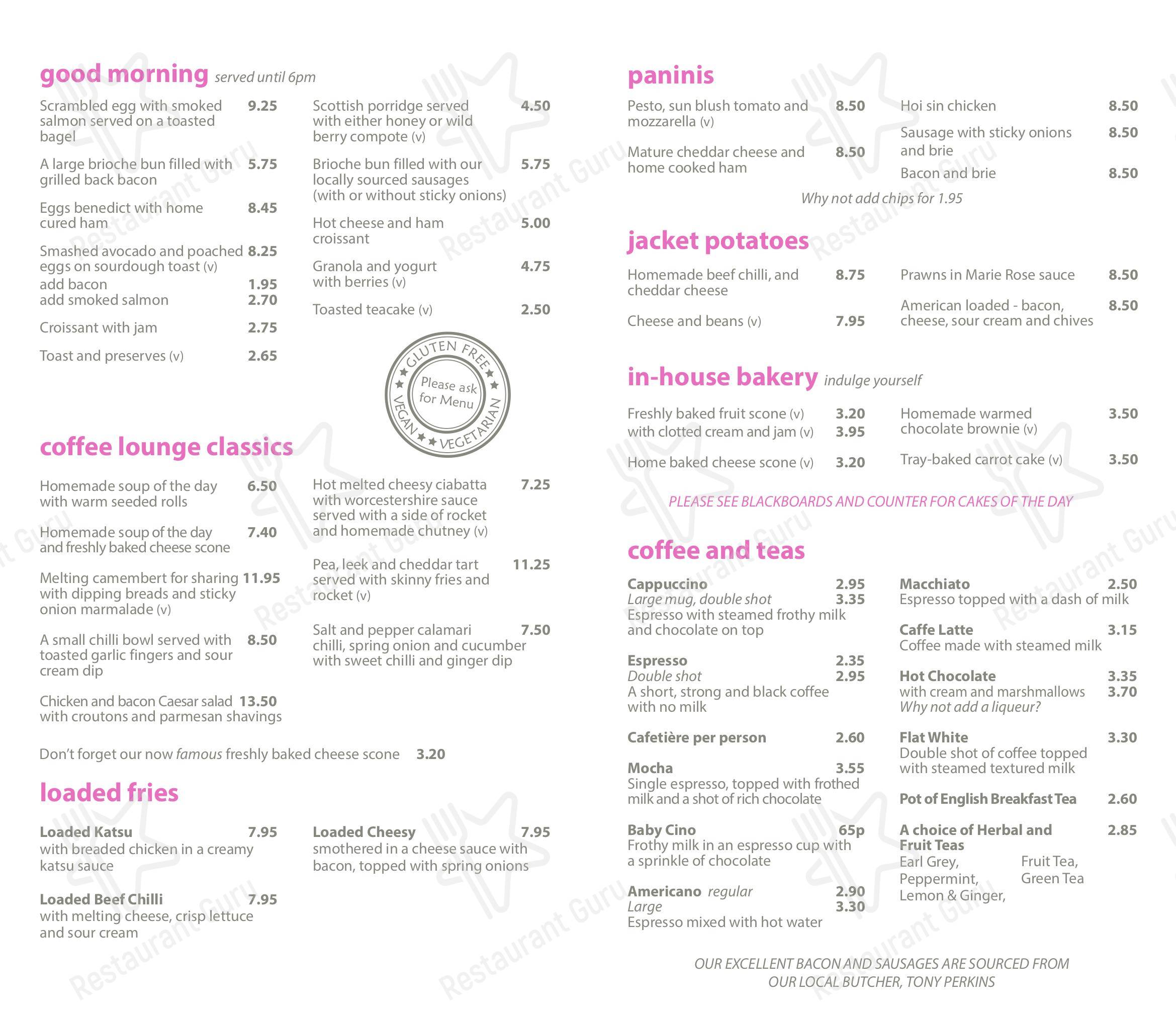 Menu at The Stag pub & bar, Attleborough