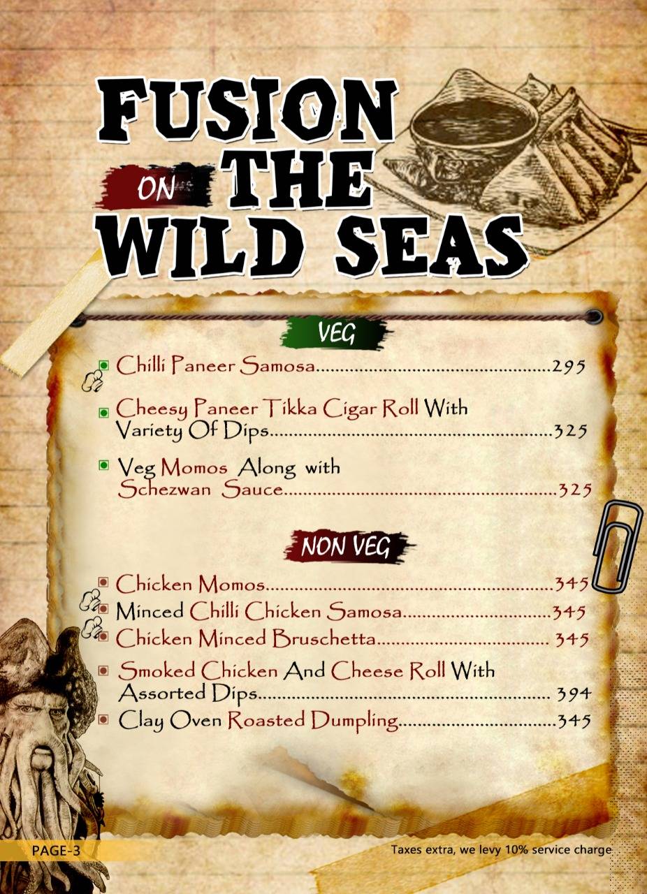 Menu at The Flying Dutchman, Ghaziabad