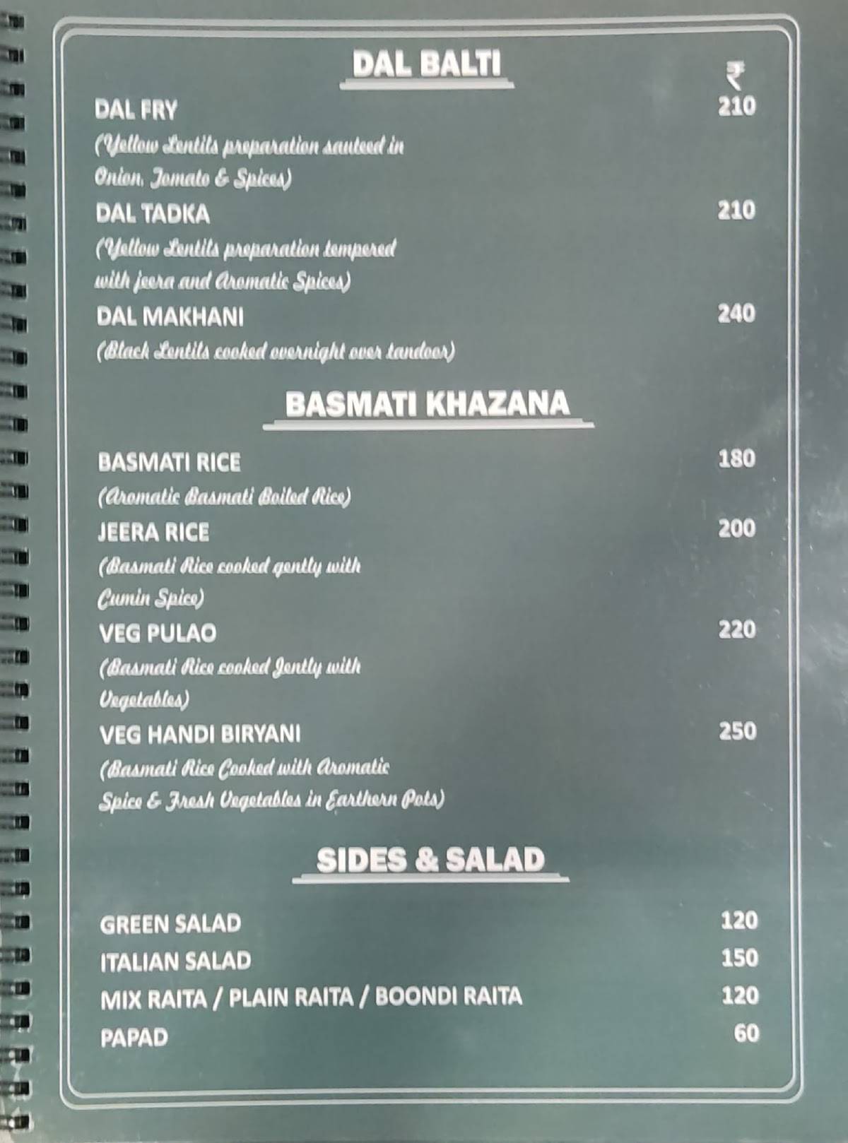 Menu at The Food Flora, Allahabad