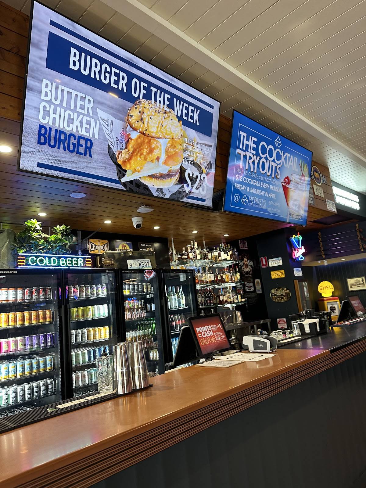 Menu at The Garage restaurant, Thuringowa Central
