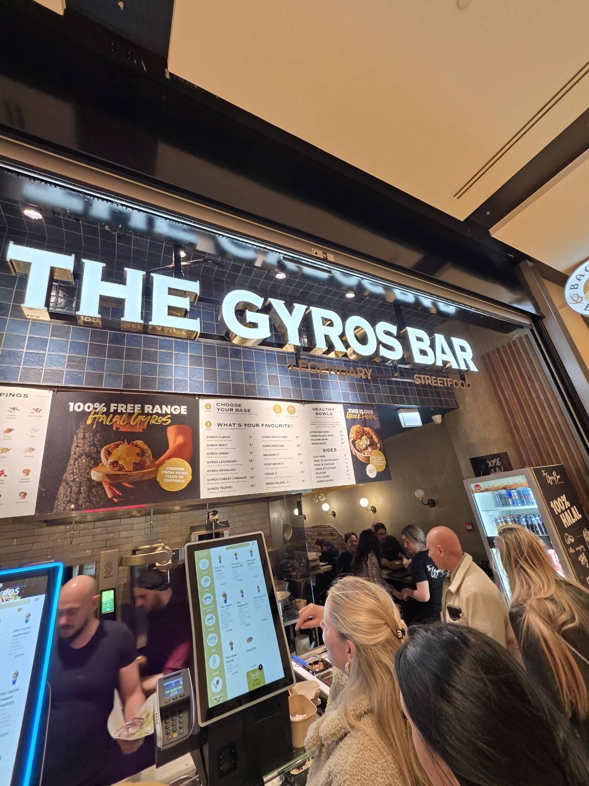 Menu at The Gyros Bar, Utrecht