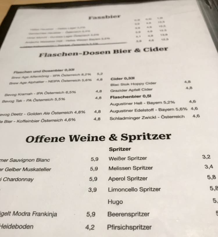Speisekarte von The Hungry Heart - Bar & Restaurant, Gratkorn