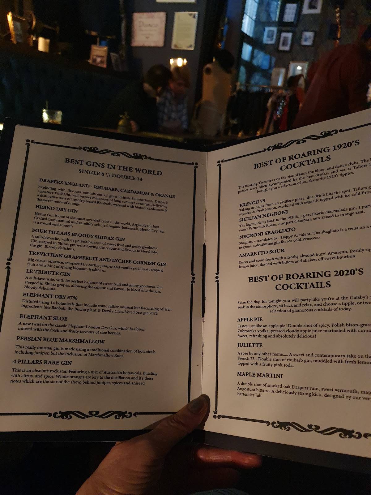 Menu at The Ivy Victoria Quarter Leeds restaurant, Leeds