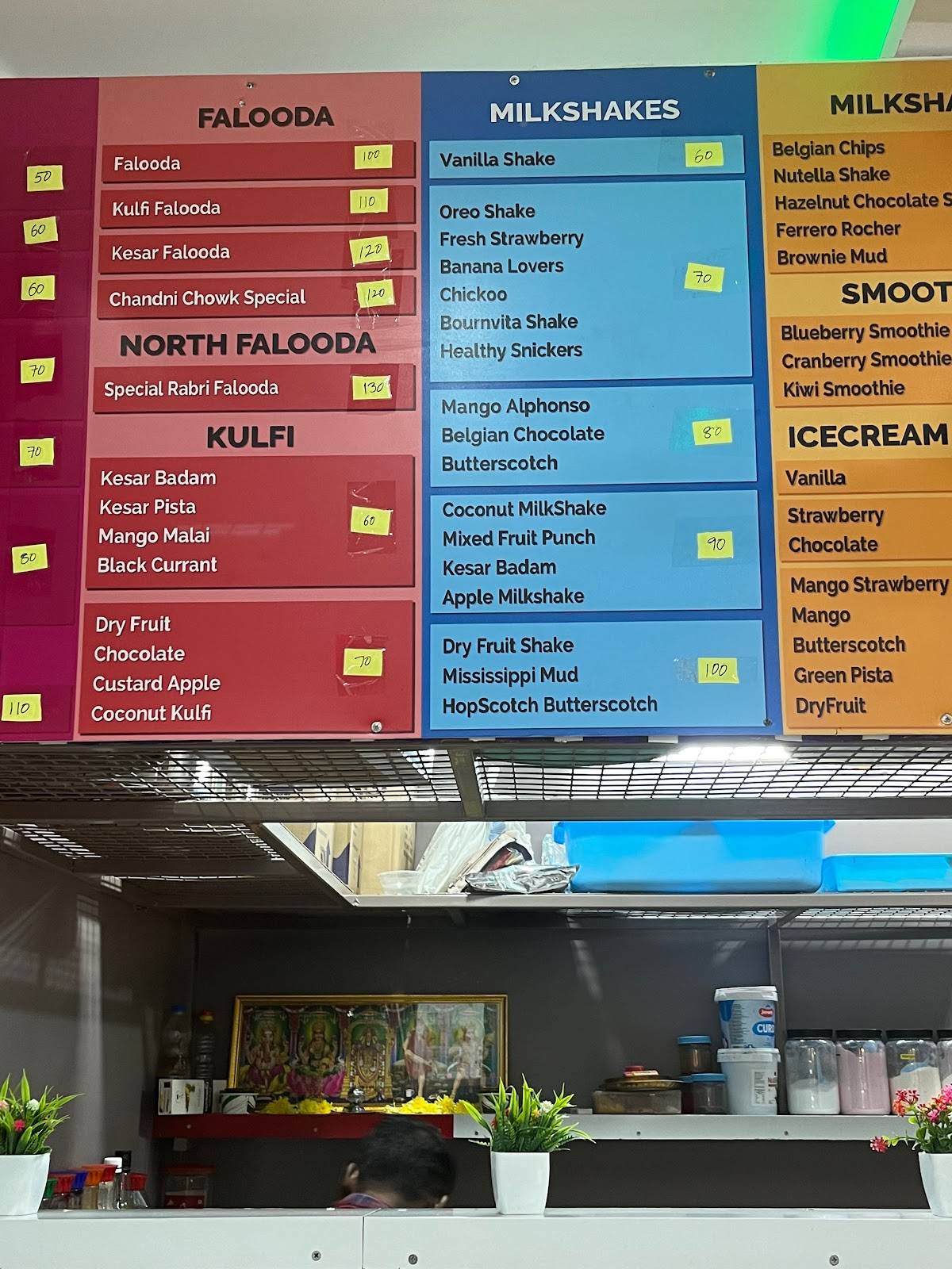 Menu at The Lassi Corner, Hyderabad, 98PP+C73 Food Stories