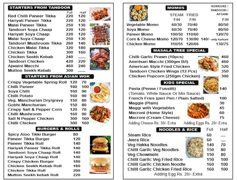Menu at The Masala Tree Foods, New Delhi