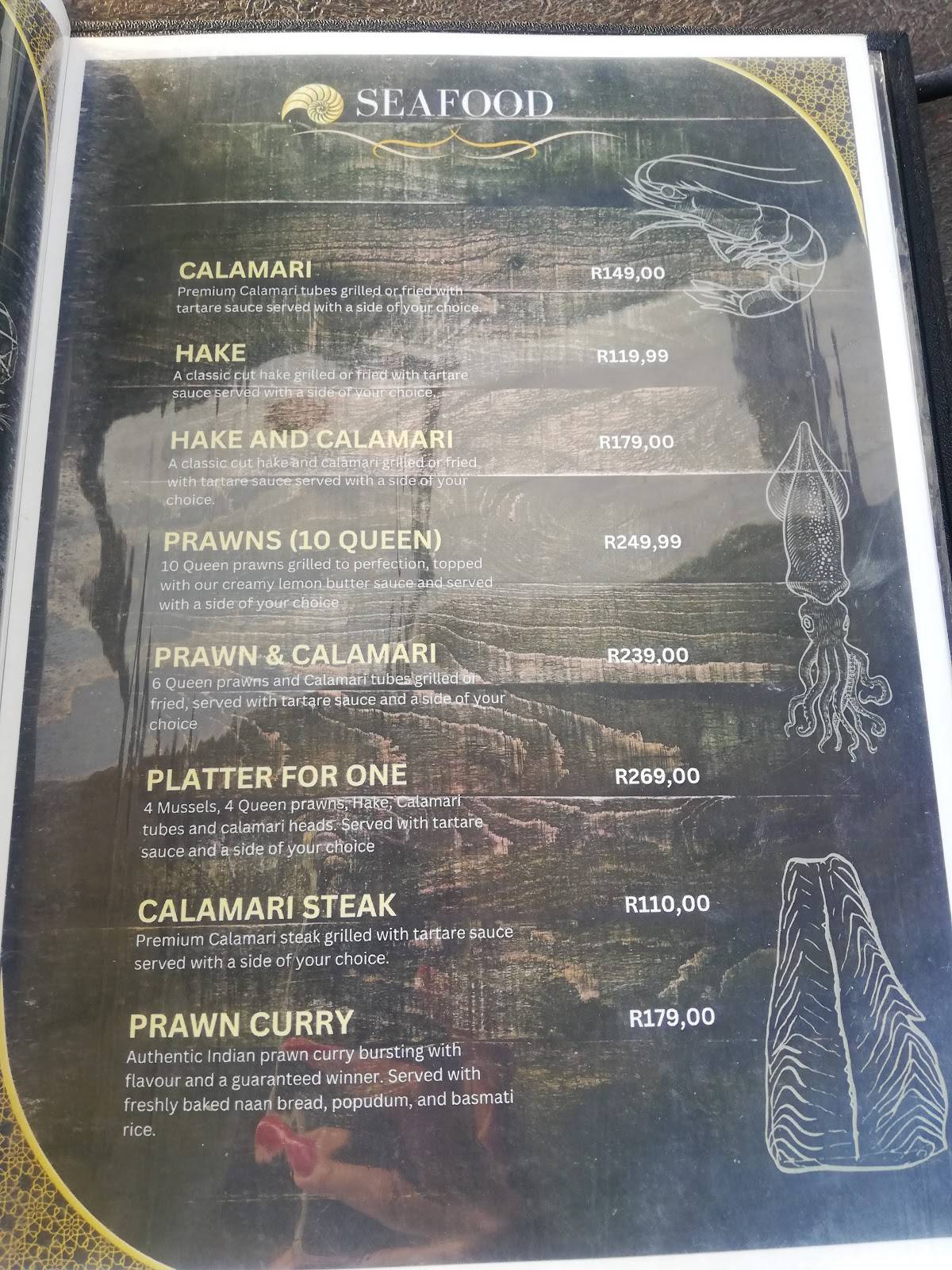 Menu at The Nautilus Restaurant Oyster Bay, Oyster Bay