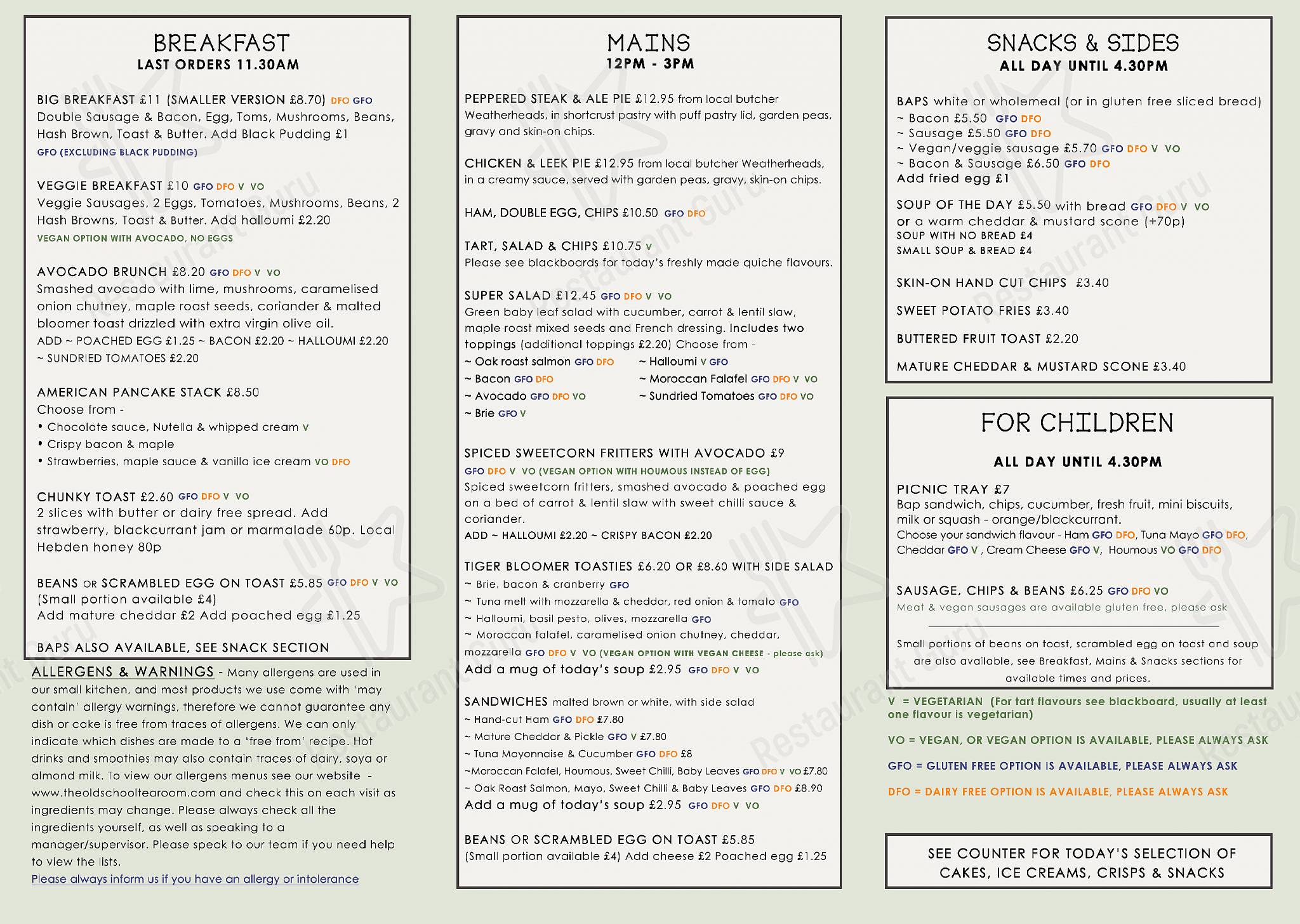 Menu at New Inn Appletreewick pub & bar, Appletreewick, Main Street
