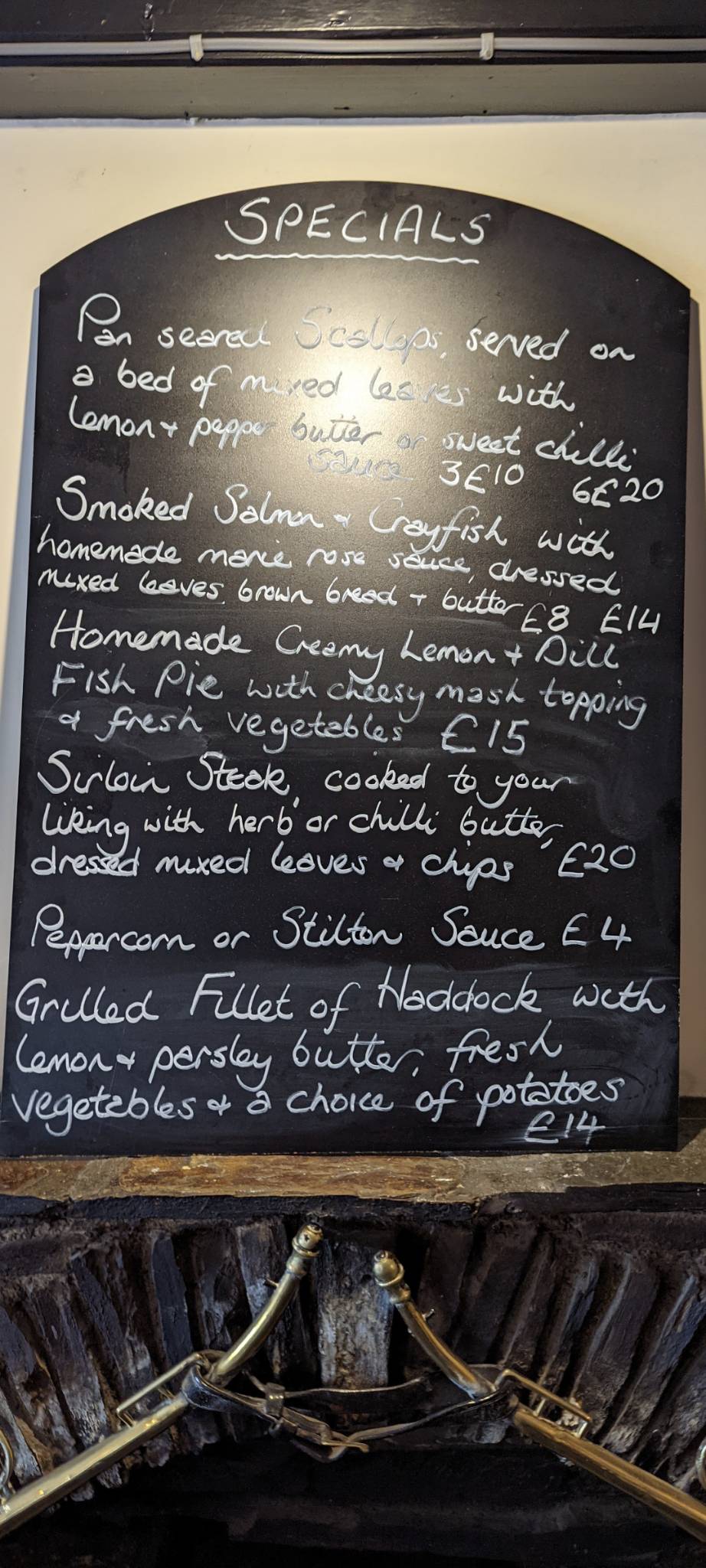 Menu at The New Inn pub & bar, Veryan, Century Ln