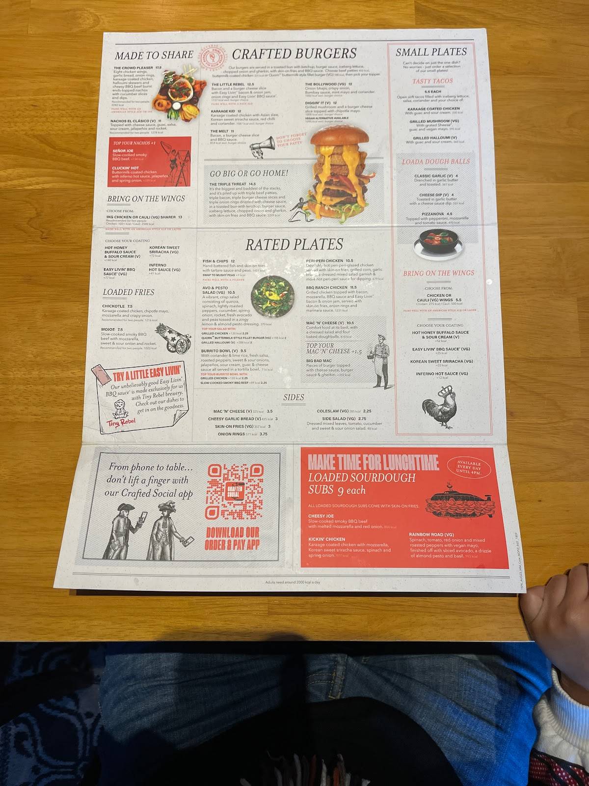 Menu at The Phantom pub & bar, Loughborough, Leicester Rd