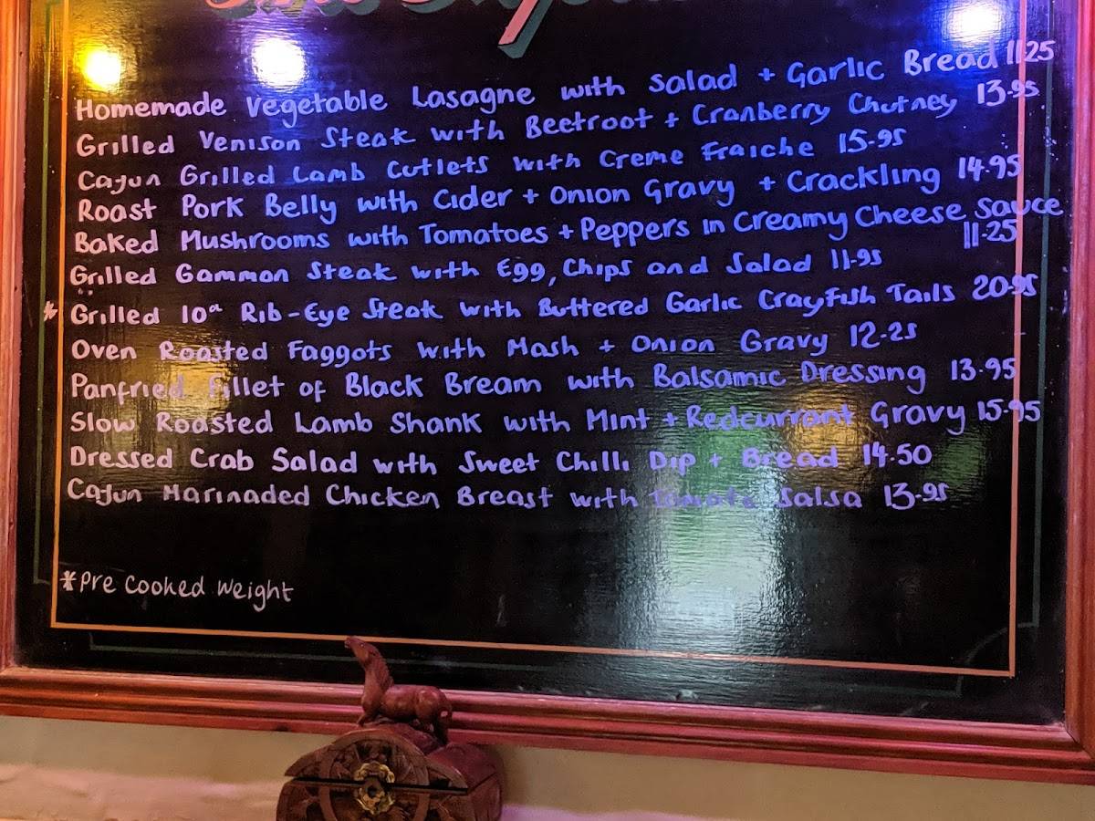 Menu at The Poplars pub & bar, Trowbridge
