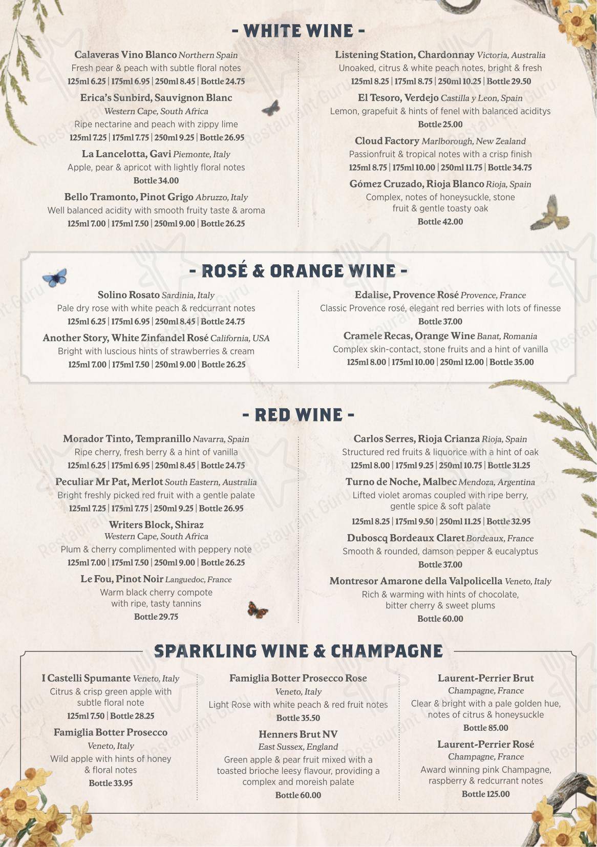 Menu at The Queens Hotel pub & bar, Lytham Saint Annes