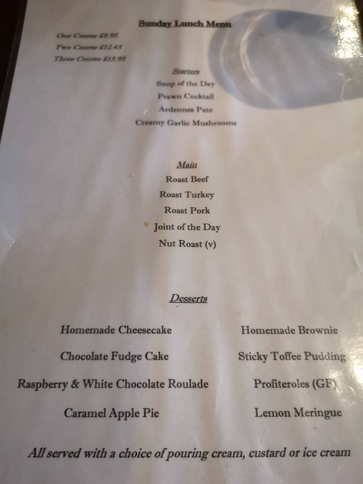 Menu at Uncle Bob's @ The Raven pub & bar, Ammanford