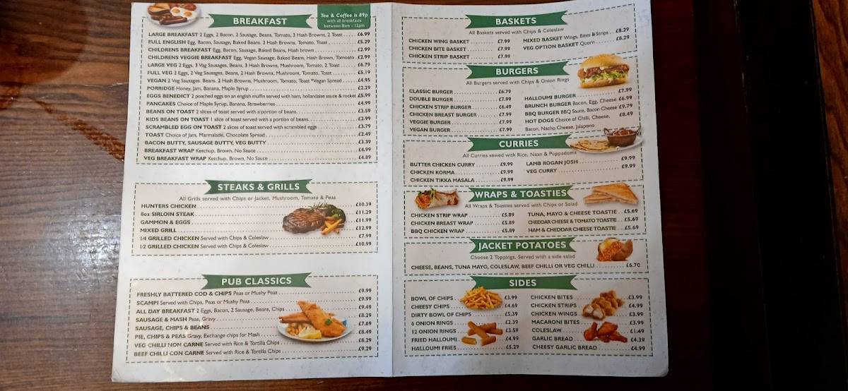 Menu at The Regent pub & bar, Kirkby in Ashfield