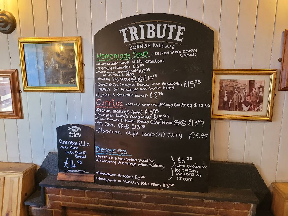 Menu at The Rising Sun pub & bar, Kingsand