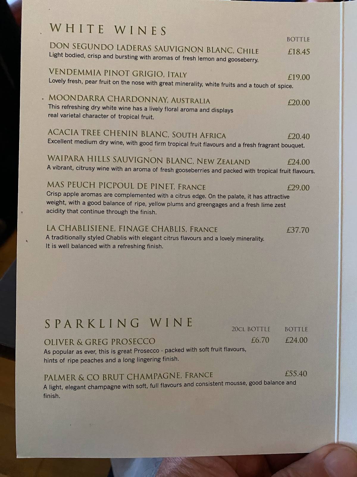 Menu at The Rockies Restaurant, Anstruther