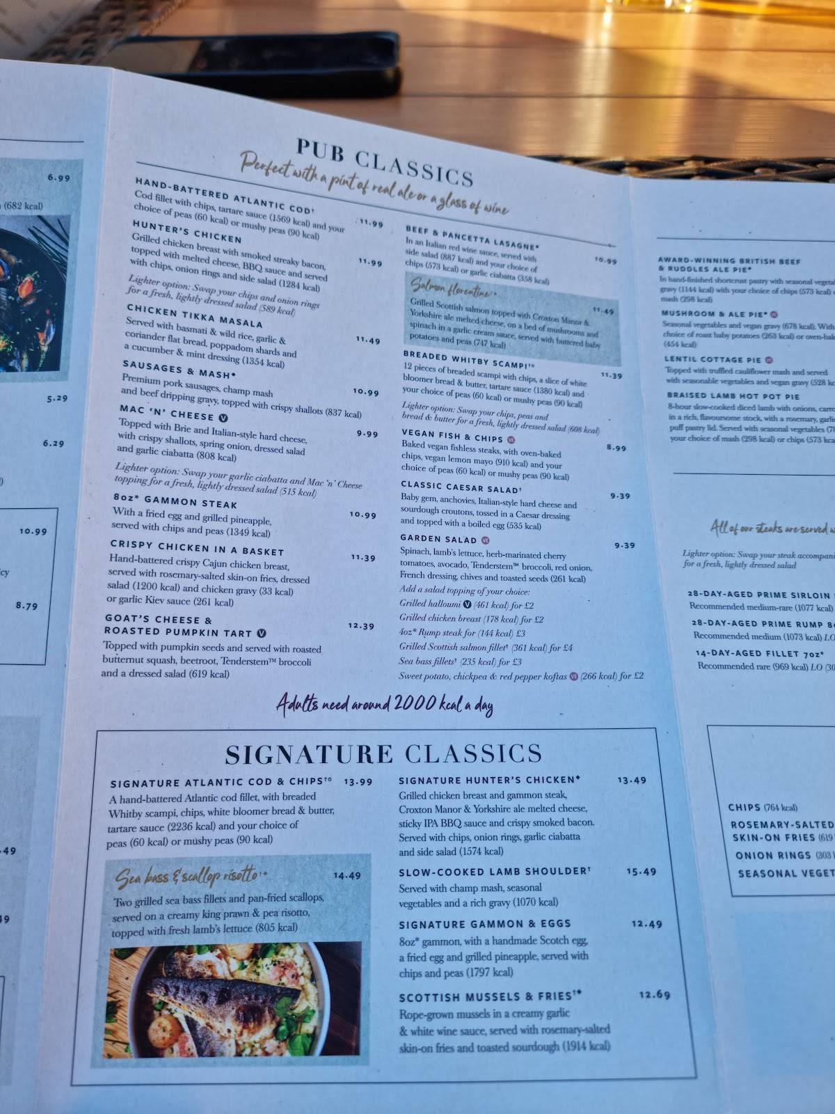 Menu at The Royal George pub & bar, Brockworth