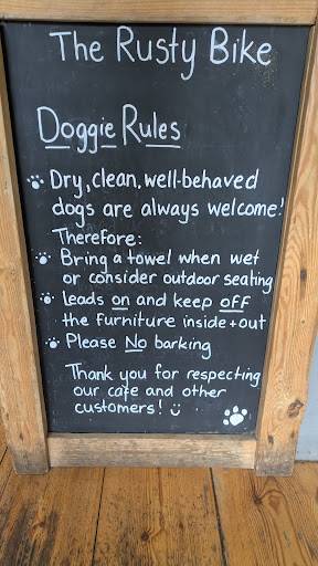 Menu at The Rusty Bike Cafe, Hutton Rudby