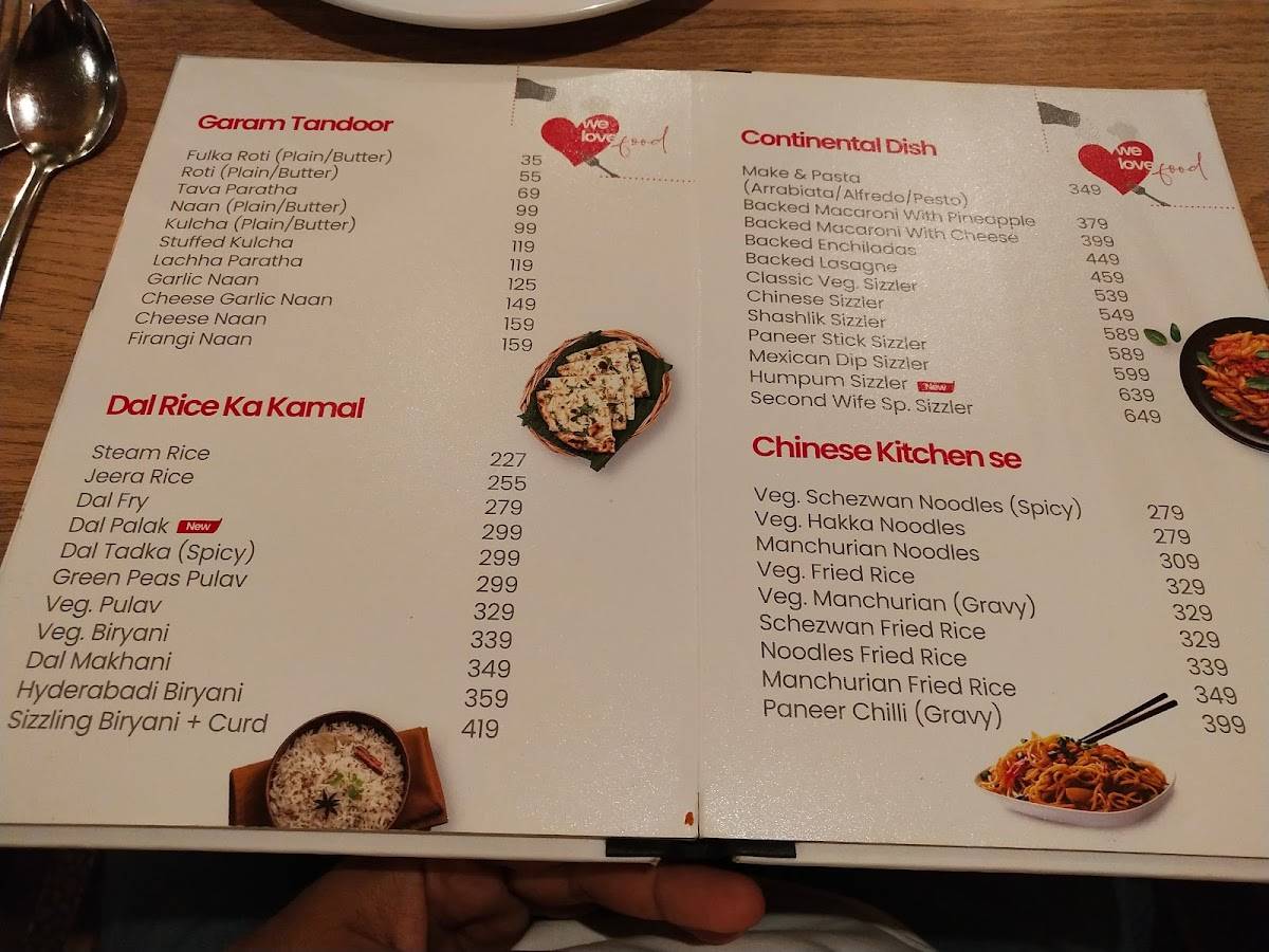 Menu at The Second Wife Restro and Cafe, Rajkot