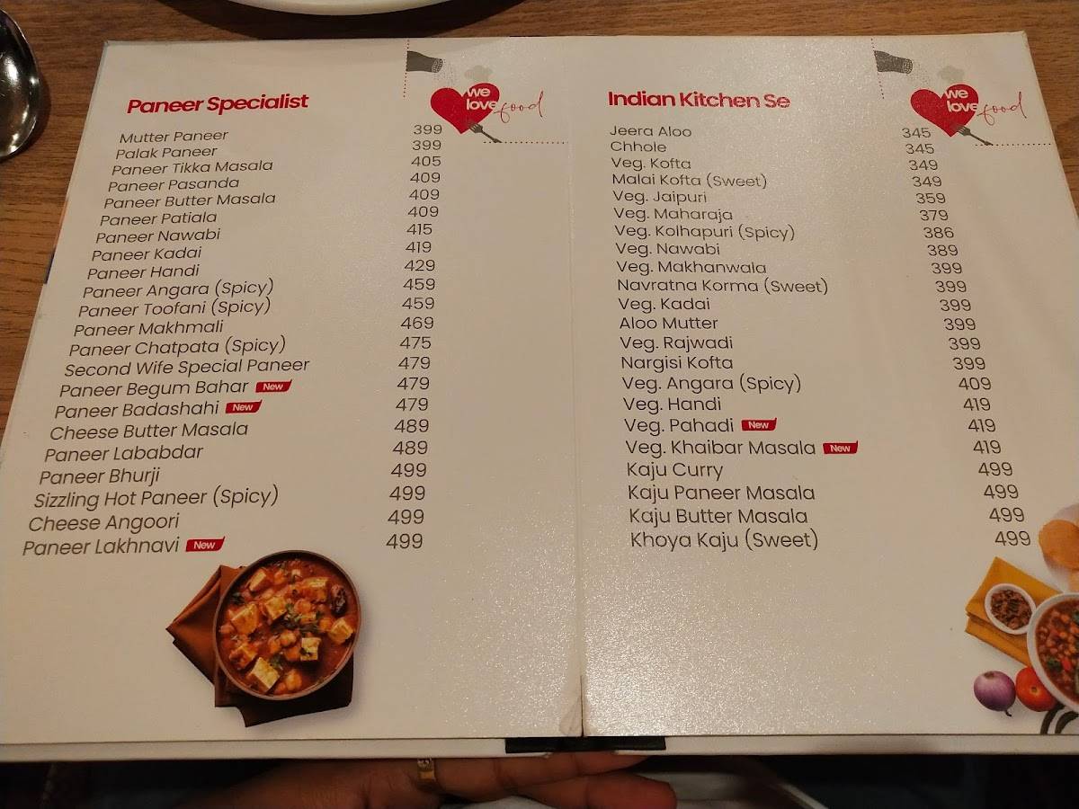 Menu at The Second Wife Restro and Cafe, Rajkot