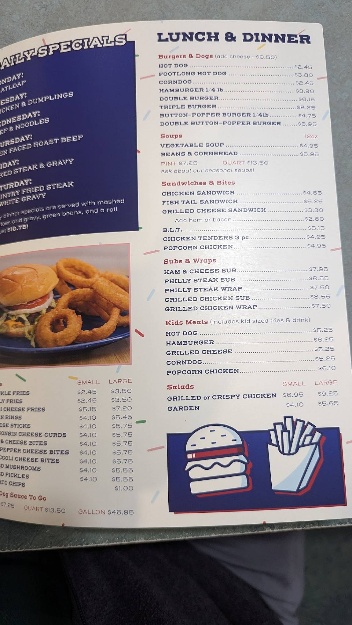 Menu at The Shakery: Eats & Treats South Point cafeteria, South Point