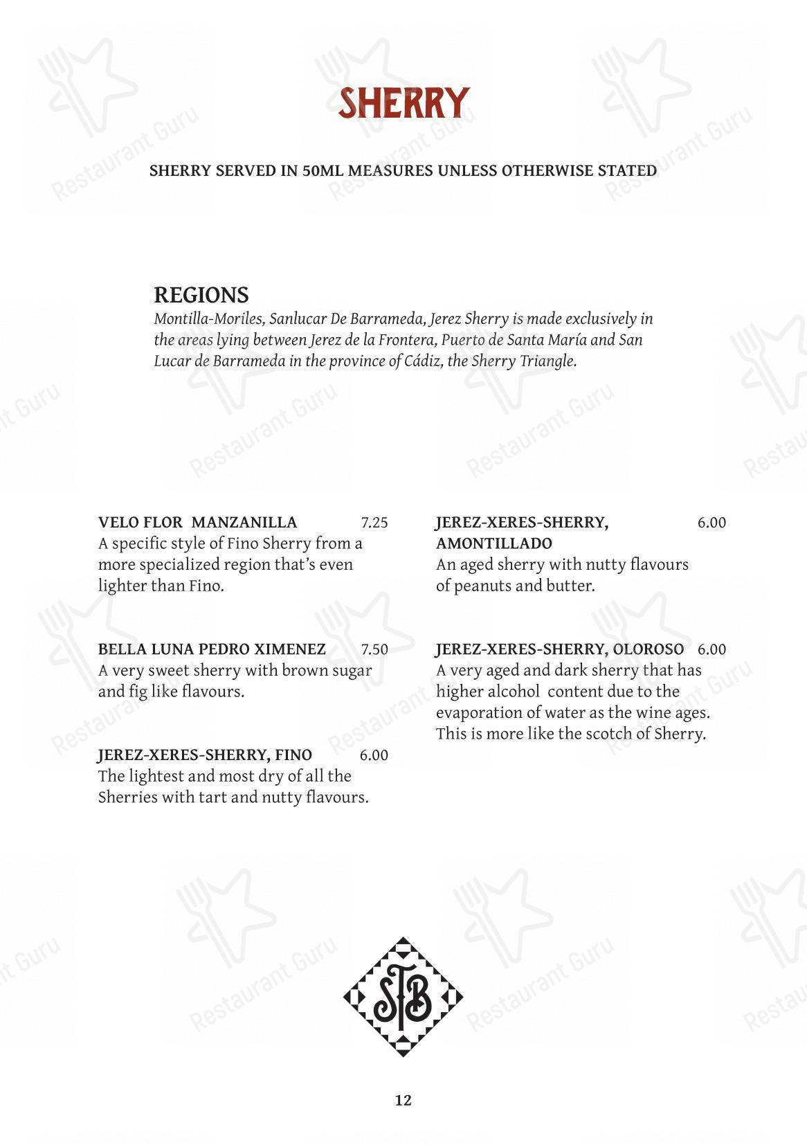 Menu at The Spanish Butcher Edinburgh steakhouse, Edinburgh