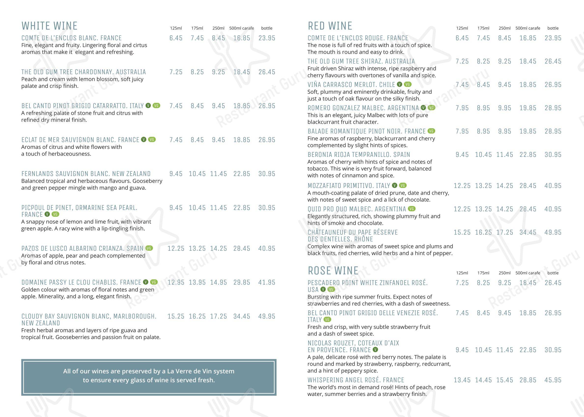 Menu at The Swan pub & bar, Ipswich, Westerfield Rd