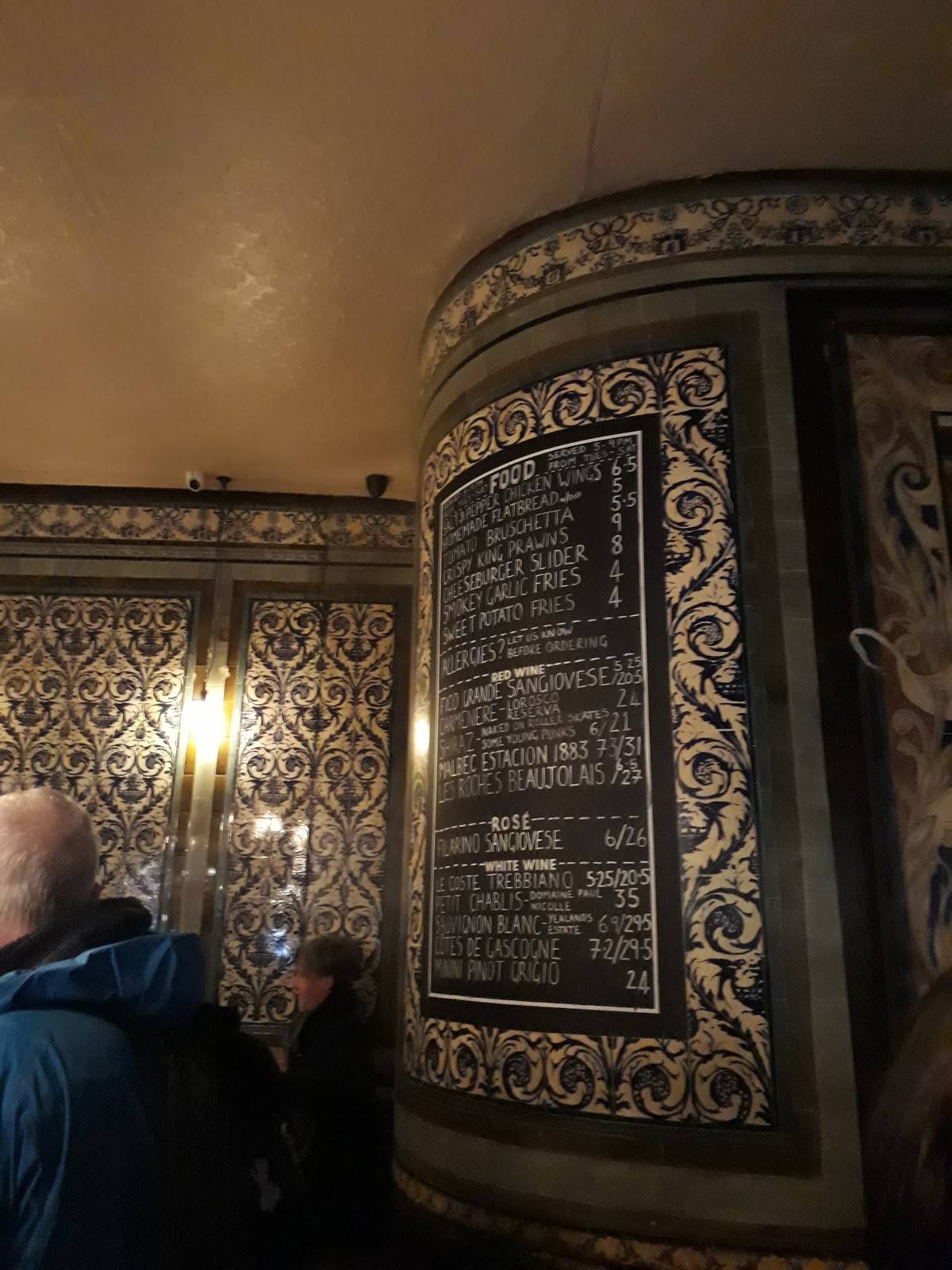 Menu at The Ten Bells pub & bar, London, 84 Commercial St