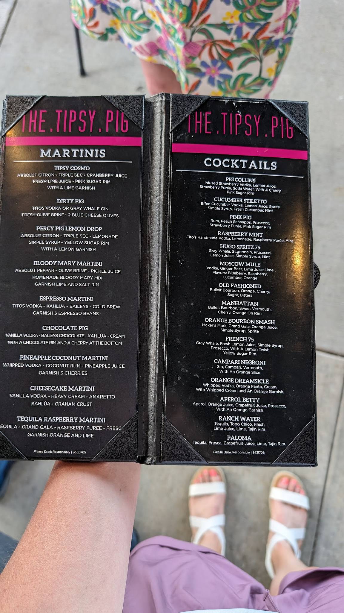 Menu at The Tipsy Pig pub & bar, Omaha