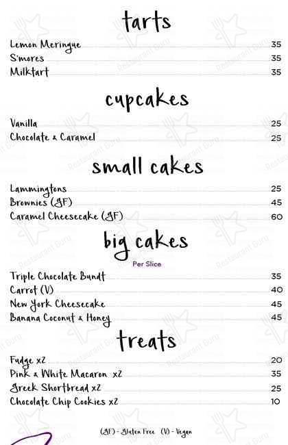 Carta del café The White Rabbit, Ciudad del Cabo, Shop 7216 A