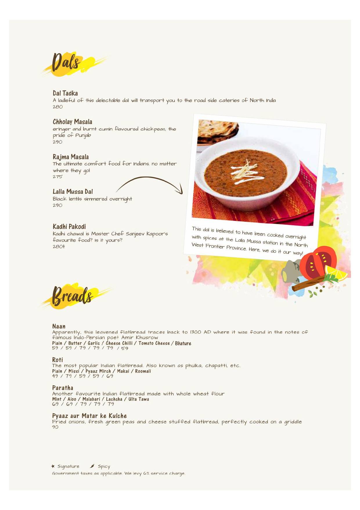 Menu at The Yellow Chilli, Mumbai, 2nd floor