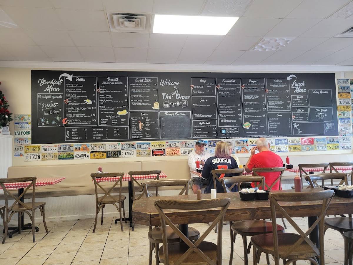 Menu at The ugly Diner restaurant, Gulf Shores