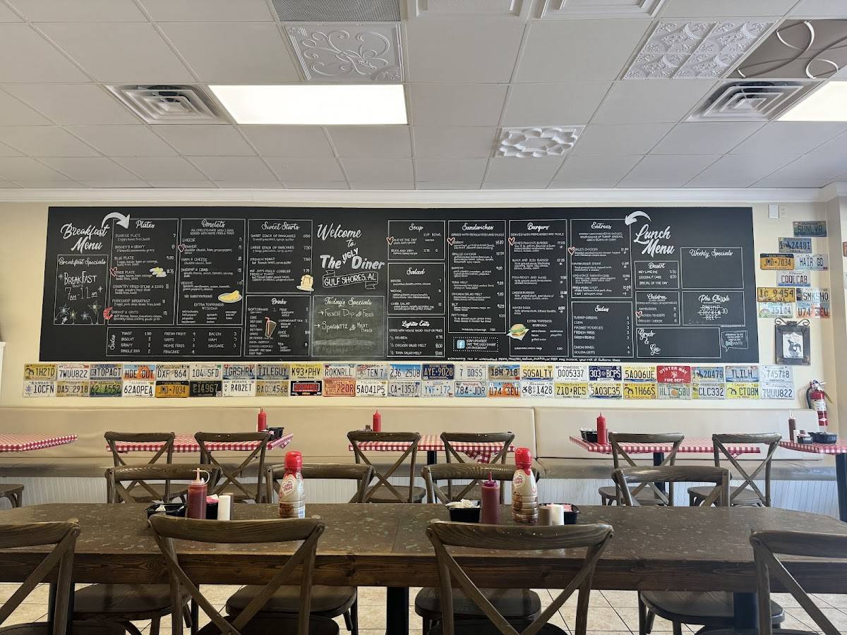 Menu at The ugly Diner restaurant, Gulf Shores