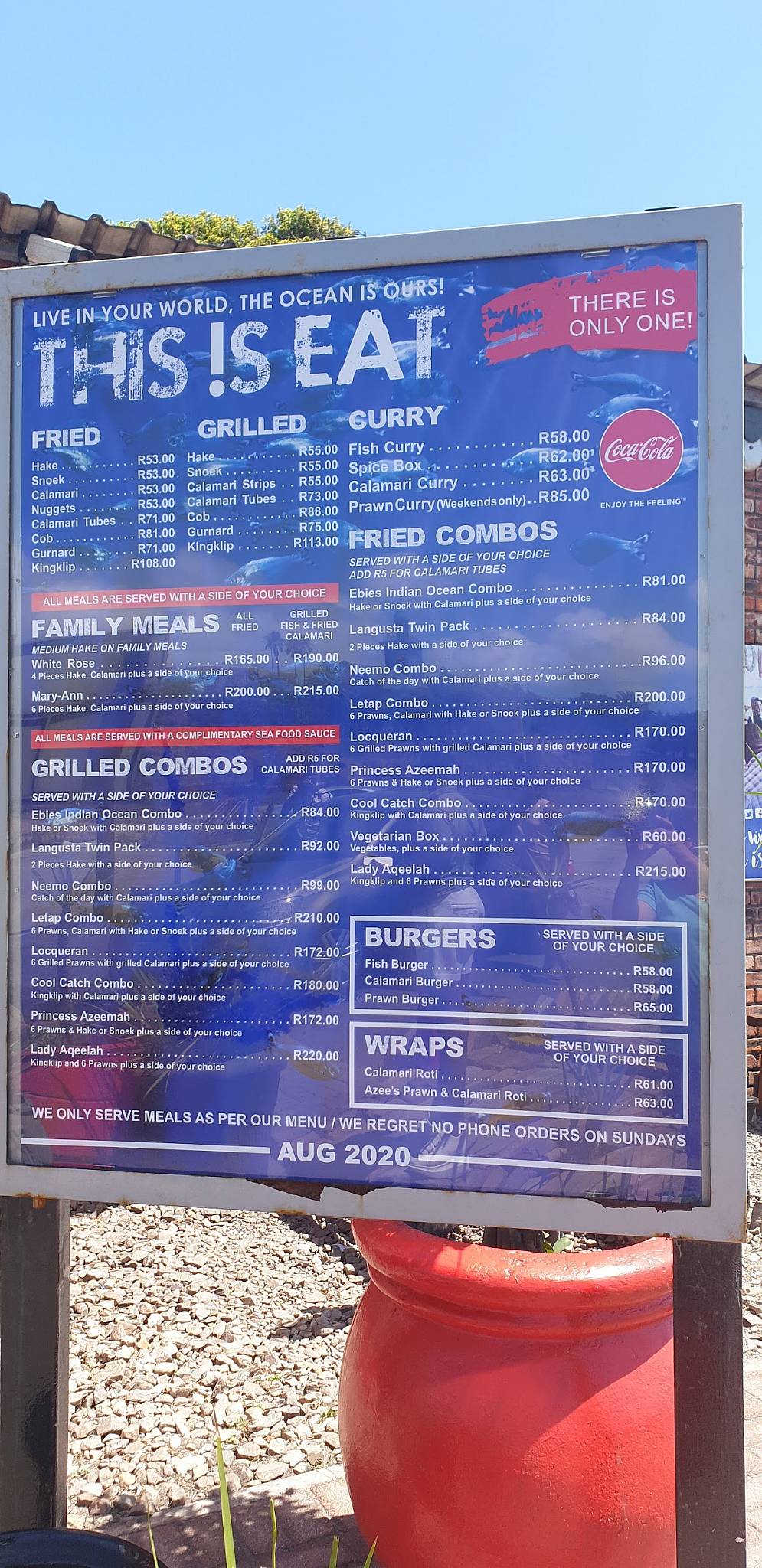 Menu at This Is Eat restaurant, Port Elizabeth