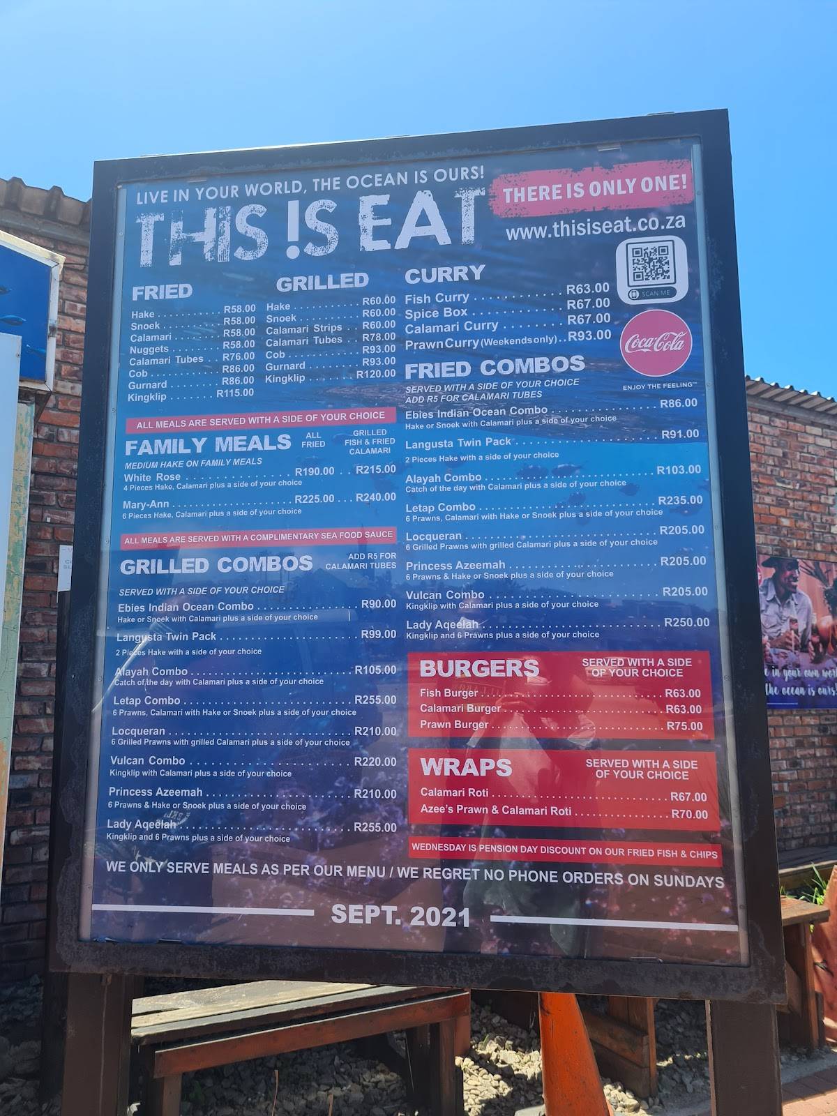 Menu at This Is Eat restaurant, Port Elizabeth