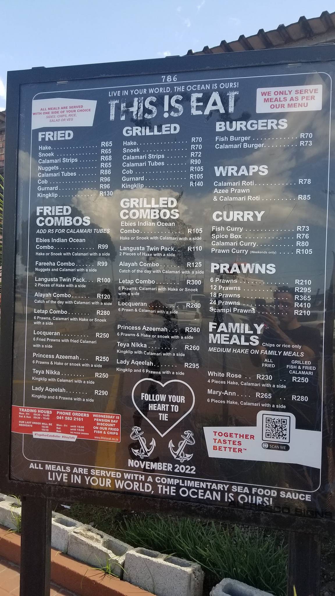 Menu at This Is Eat restaurant, Port Elizabeth