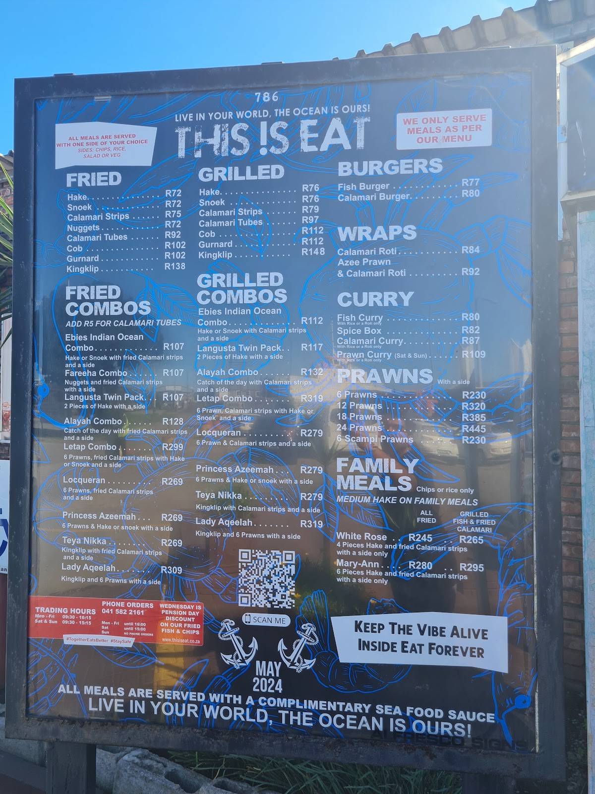 Menu at This Is Eat restaurant, Port Elizabeth