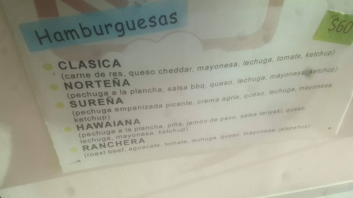 Menu at IKASA Café, Tijuana, Av. José López Portillo Pte. 1460