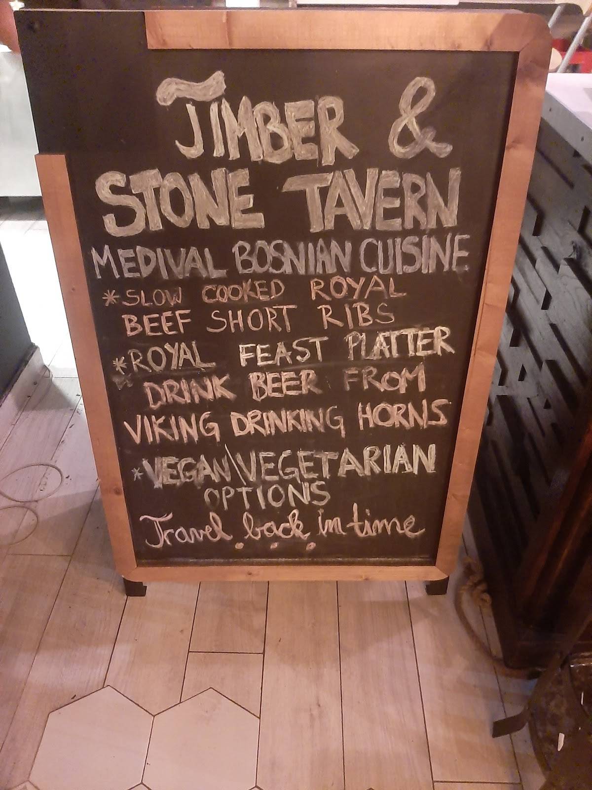 Menu at Timber & Stone Tavern Mostar restaurant, Mostar