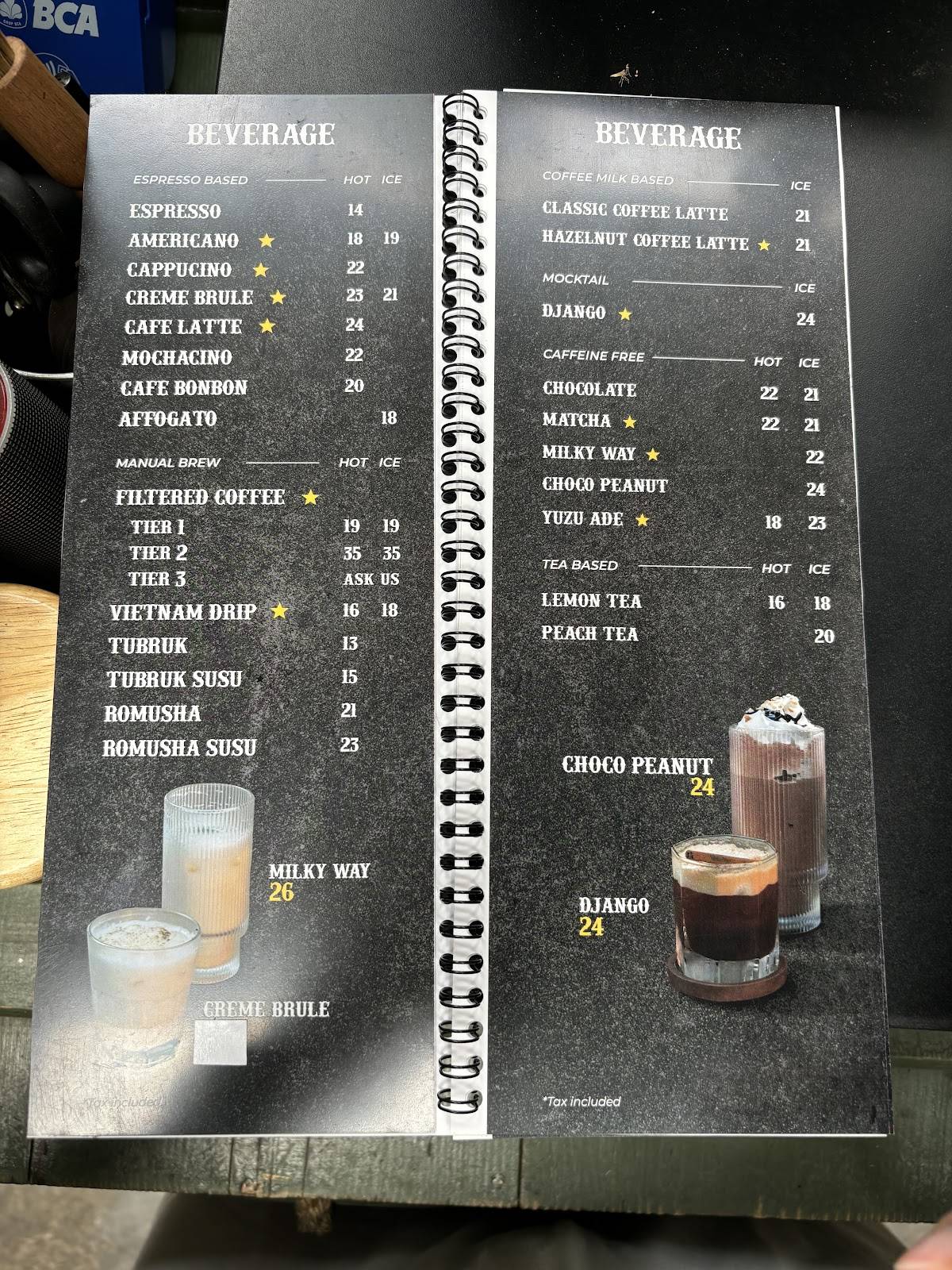 Menu at Timur Terasing, Malang