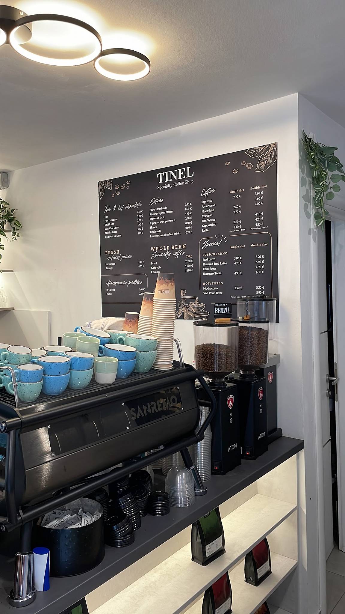 Menu at Tinel Specialty Coffee Shop - Split cafe, Split