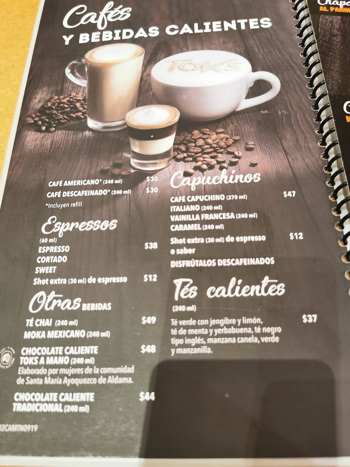 Carta del restaurante Toks Altabrisa, Merida