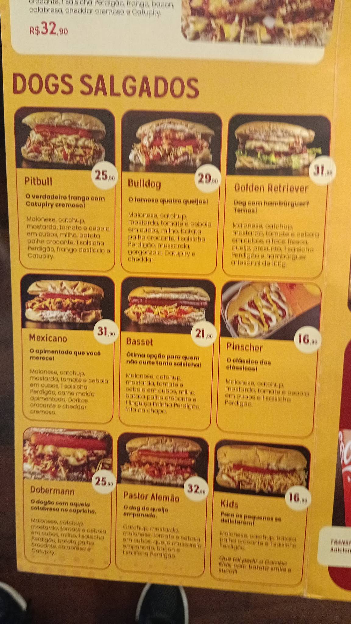 Menu em Tomba Latas Cachorro Quente restaurante, Ponta Grossa