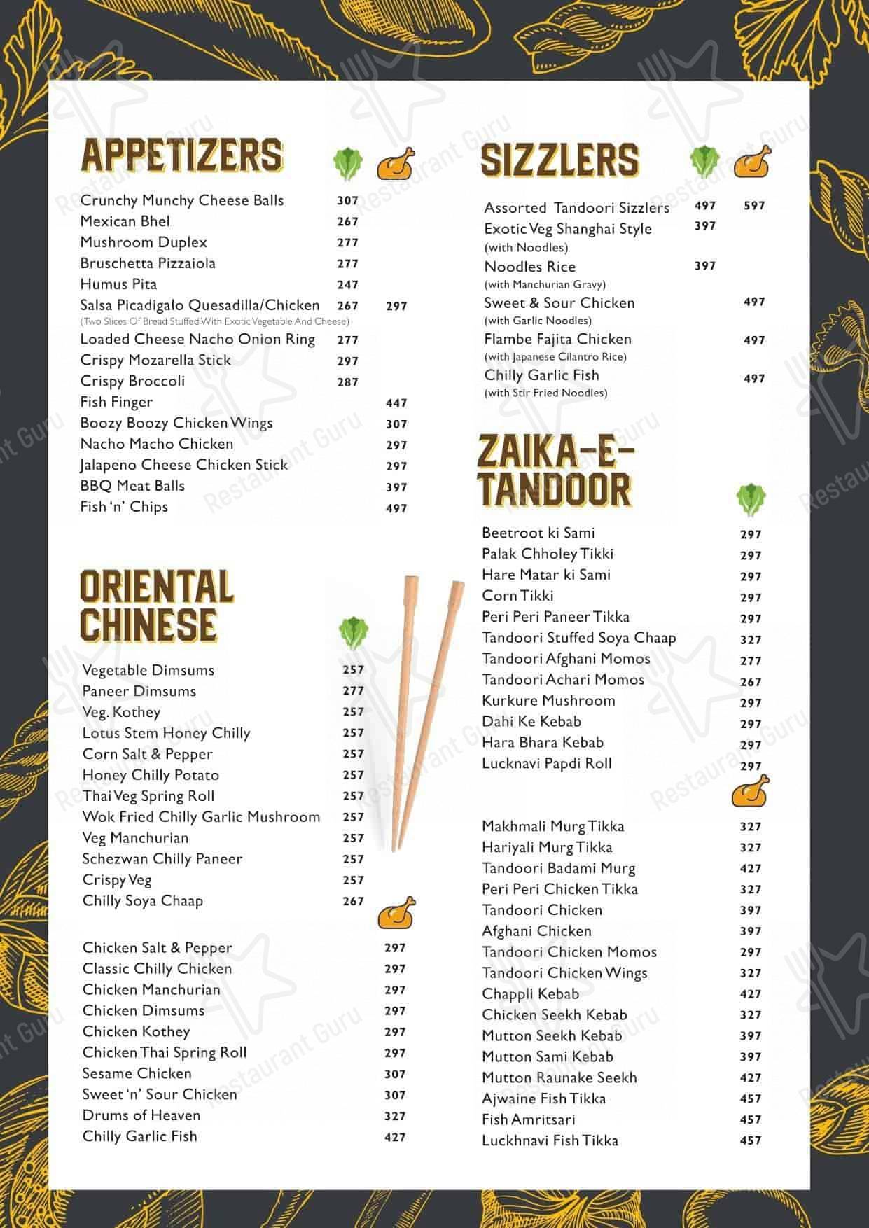 Menu at TONIC - The Open Natural Informal Cafe, Dehradun
