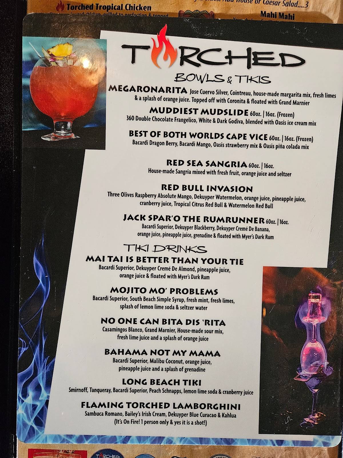 Menu at Torched Bar & Grill, Cape Coral