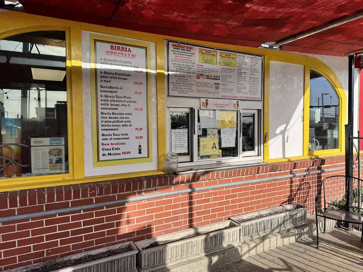 Menu at Tornado Taco restaurant, Missouri City, FM 1092 Rd