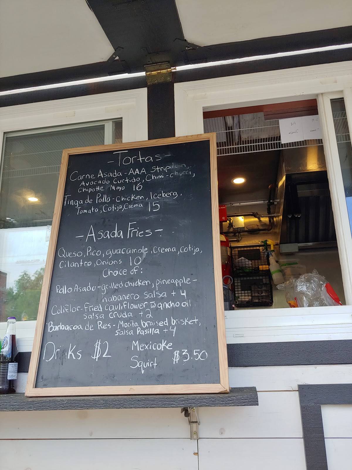 Menu at Torta Boyz restaurant, Ottawa