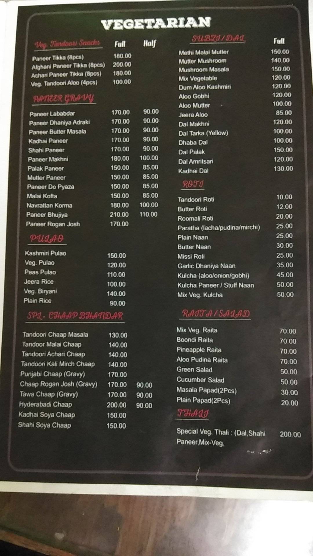 Menu at Total food court, New Delhi, Shop No. B-222/TFC