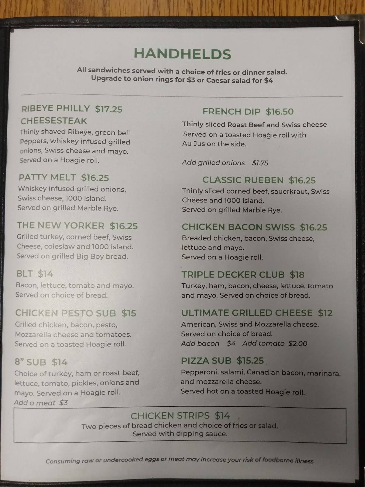 Menu at Tumbleweeds Bar And Grill, Desert Aire