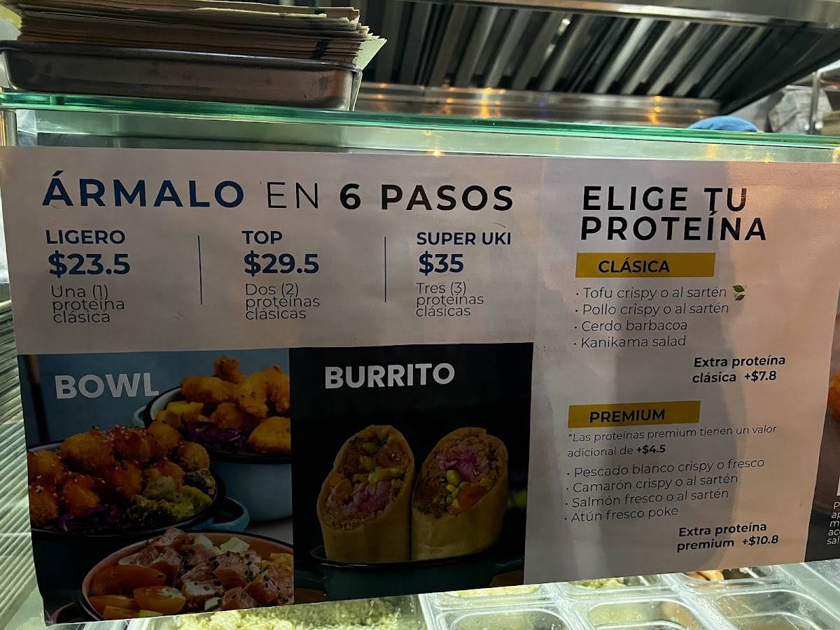 Carta del restaurante Uki - Parque del Triangulo, Cali, Cl. 4 #25-47