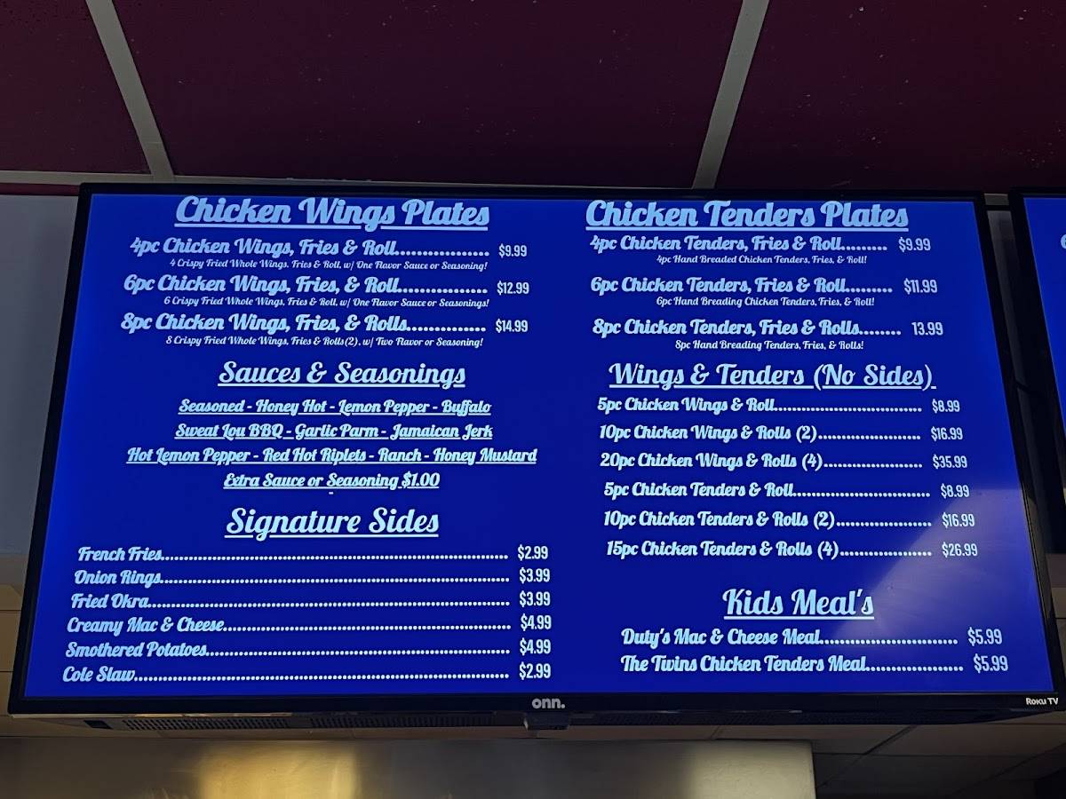 Menu at Vails Brothers Shrimp Chicken & Fish restaurant, St. Louis ...